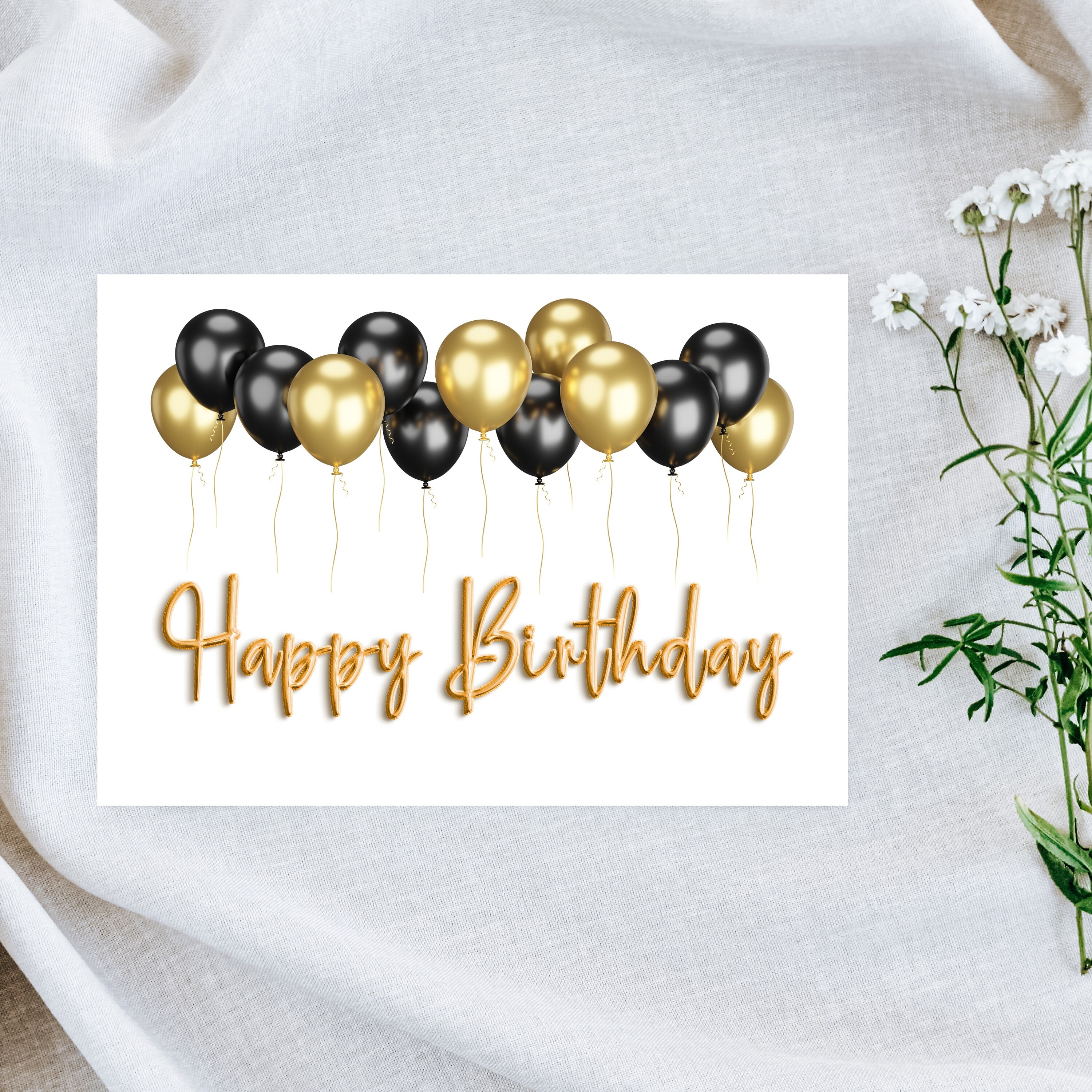 Happy Birthday Card, Printable Birthday Card, Birthday Card for Him ...