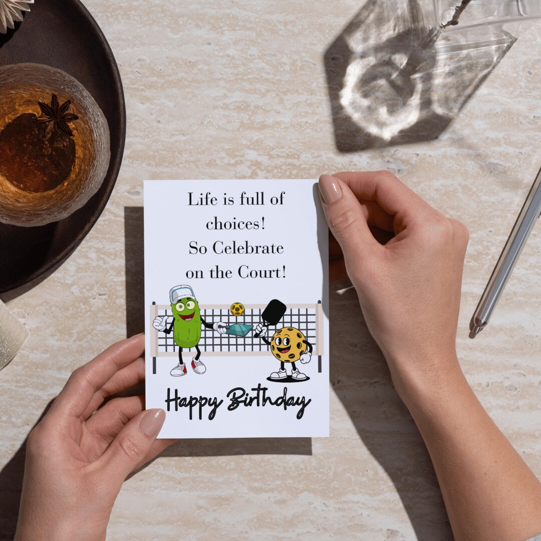Celebrate Your Pickleball Friend's Birthday With a Humorous Printable ...