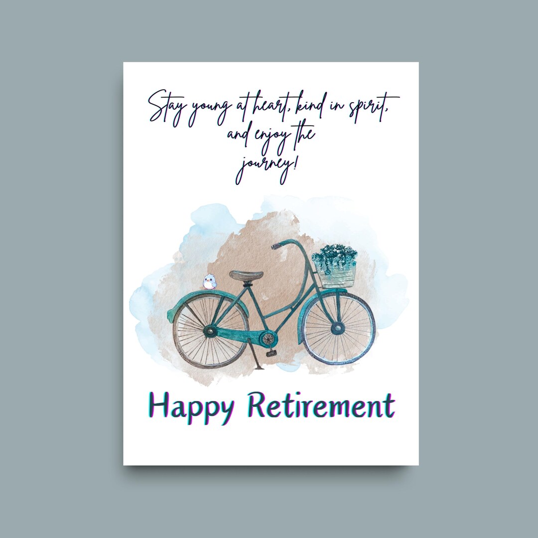 Celebrate Retirement Journey Printable Card Instant Download ...