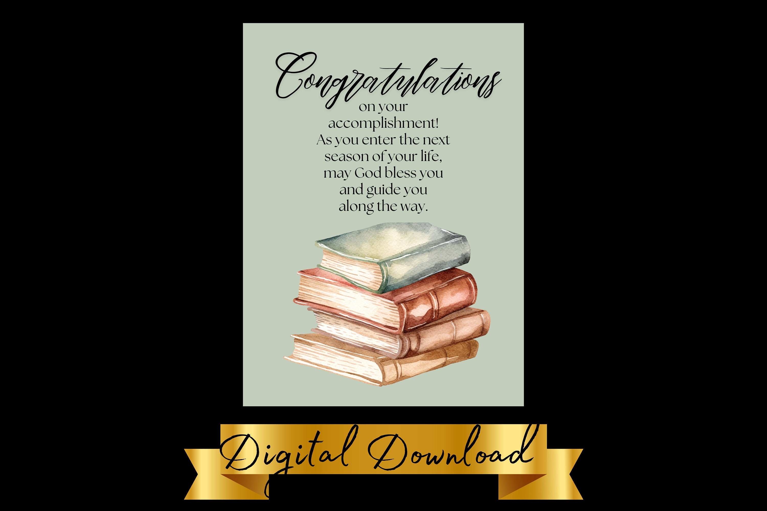 Digital Printable Congratulations Card for Her or Him, Congratulations ...