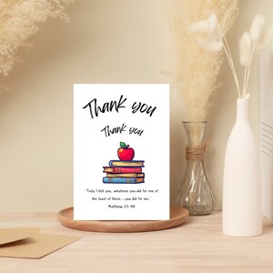 Heartfelt Printable Appreciation Card for Sunday School Teacher - Easy ...