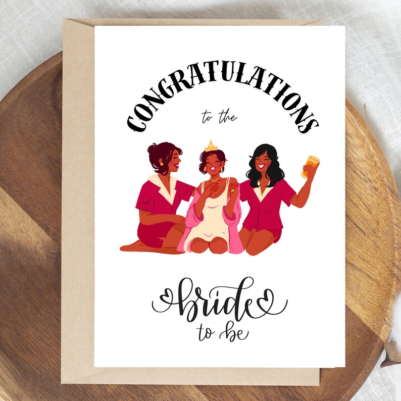 Printable Congratulations Card for Bride to Be, Shower Card for Bride ...