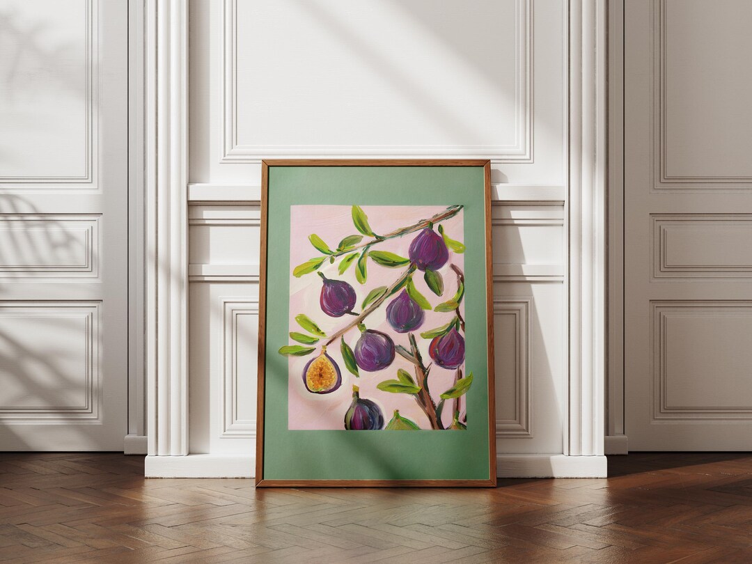 Figs Print, Fruit Market Print, Botanical Poster, Kitchen Wall Art, Fig ...