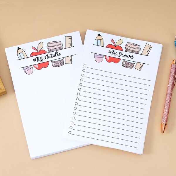 Teacher Notepad - Etsy