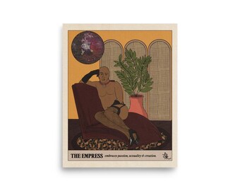 8x10 Tarot Art Print - Wheel of Fortune. Original Art Print by Lo Kyle ...