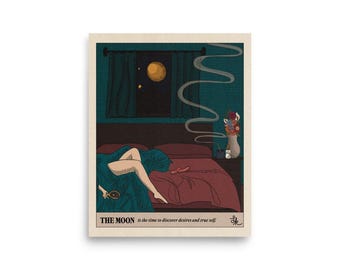 8x10 Tarot Art Print - Wheel of Fortune. Original Art Print by Lo Kyle ...