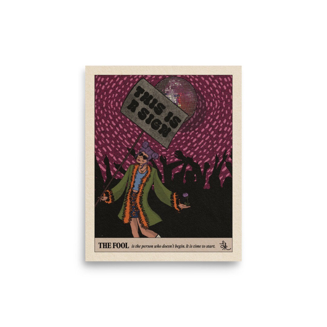 8x10 Tarot Art Print - the Fool. Original Art Print by Lo Kyle. Tarot ...