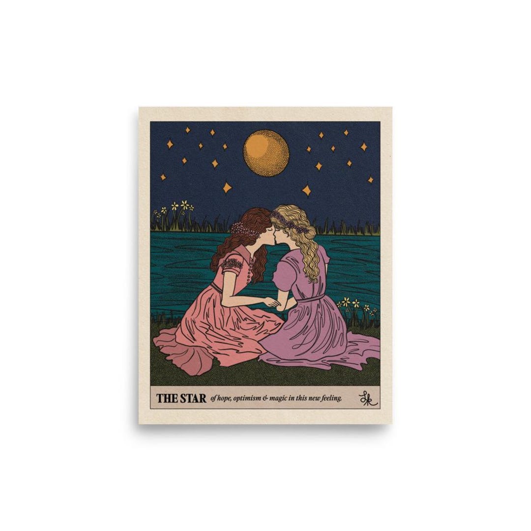 8x10 Tarot Art Print - the Star. Original Art Print by Lo Kyle. Tarot ...