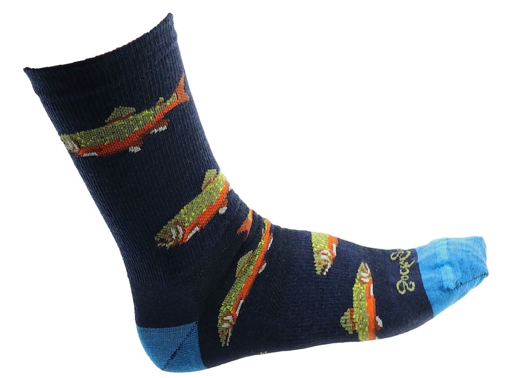 Brook Trout Socks Wool Socks for Fishermen Fly Fishing Fish Socks - Etsy