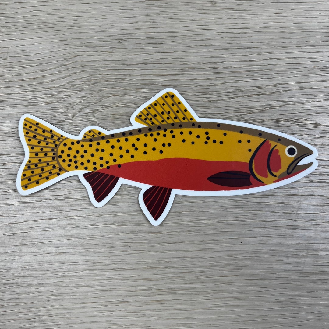Westslope Cutthroat Trout Sticker Decal 7 Inches - Etsy