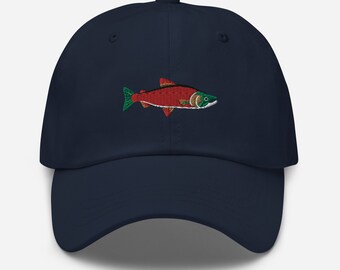 RAINBOW TROUT Fish Hat One Embroidered Men Women Wildlife Cap Price ...