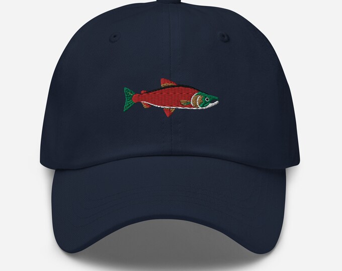 RAINBOW TROUT Fish Hat One Embroidered Men Women Wildlife Cap Price ...