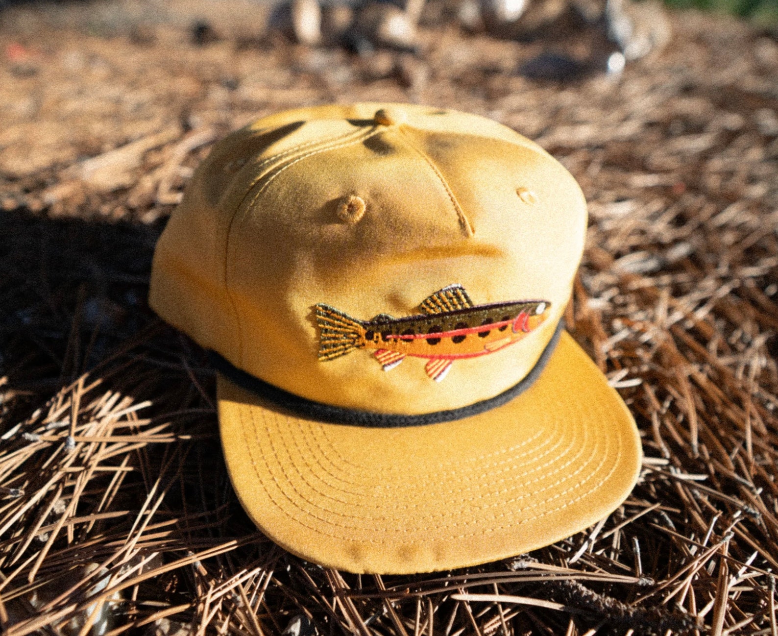 Trout Hat Fly Fishing Native Fish - Embroidered Fish - Snapback Cap One ...