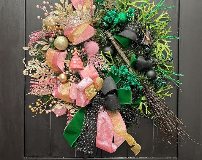 Wicked Wreath, Decor for Front Door, Wicked Movie Inspired - Etsy