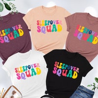 Sleepover Birthday Slumber Party Birthday Shirt Sleepover Party Tshirt ...