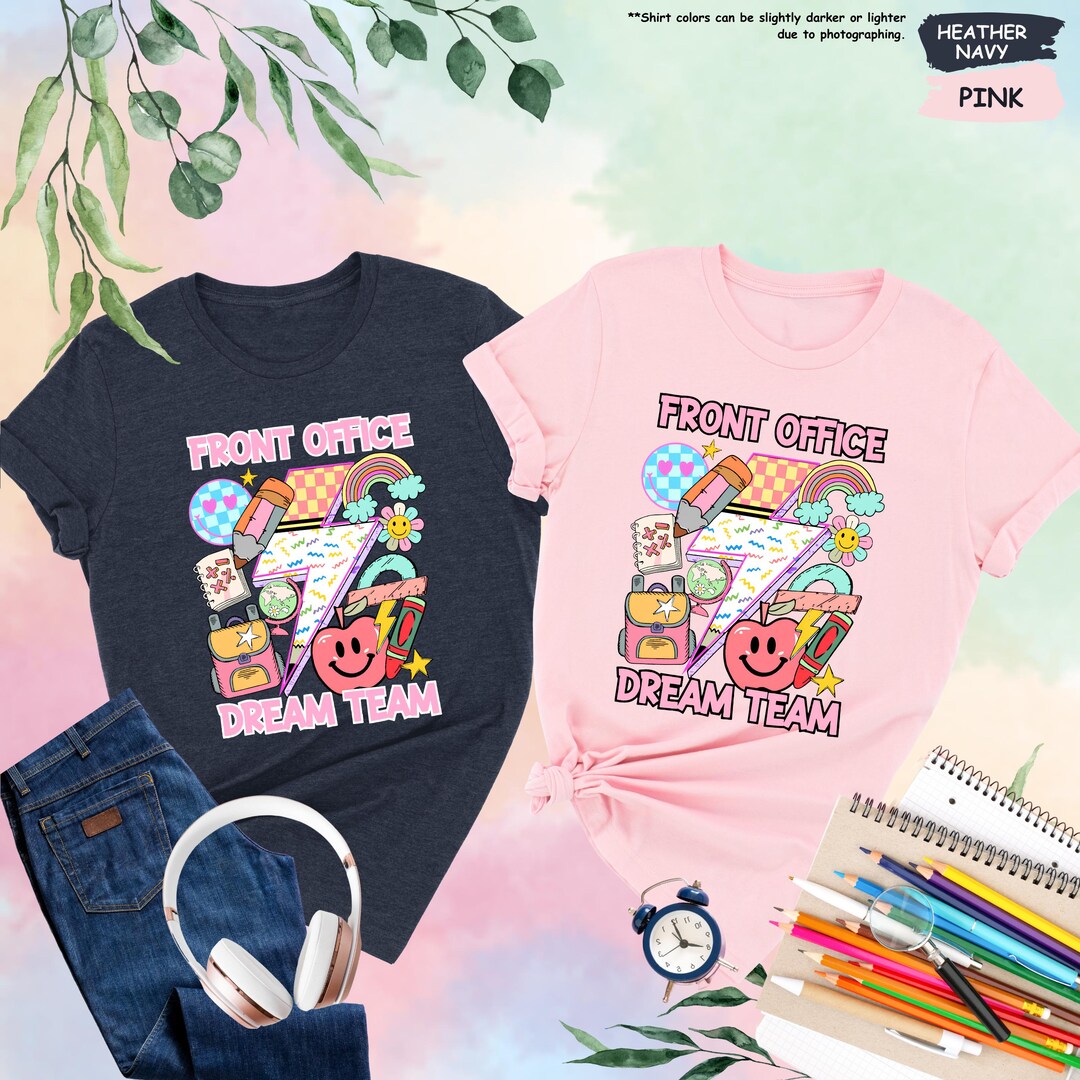 Front Office Squad Tshirt, First Day of School Shirt, School Secretary ...