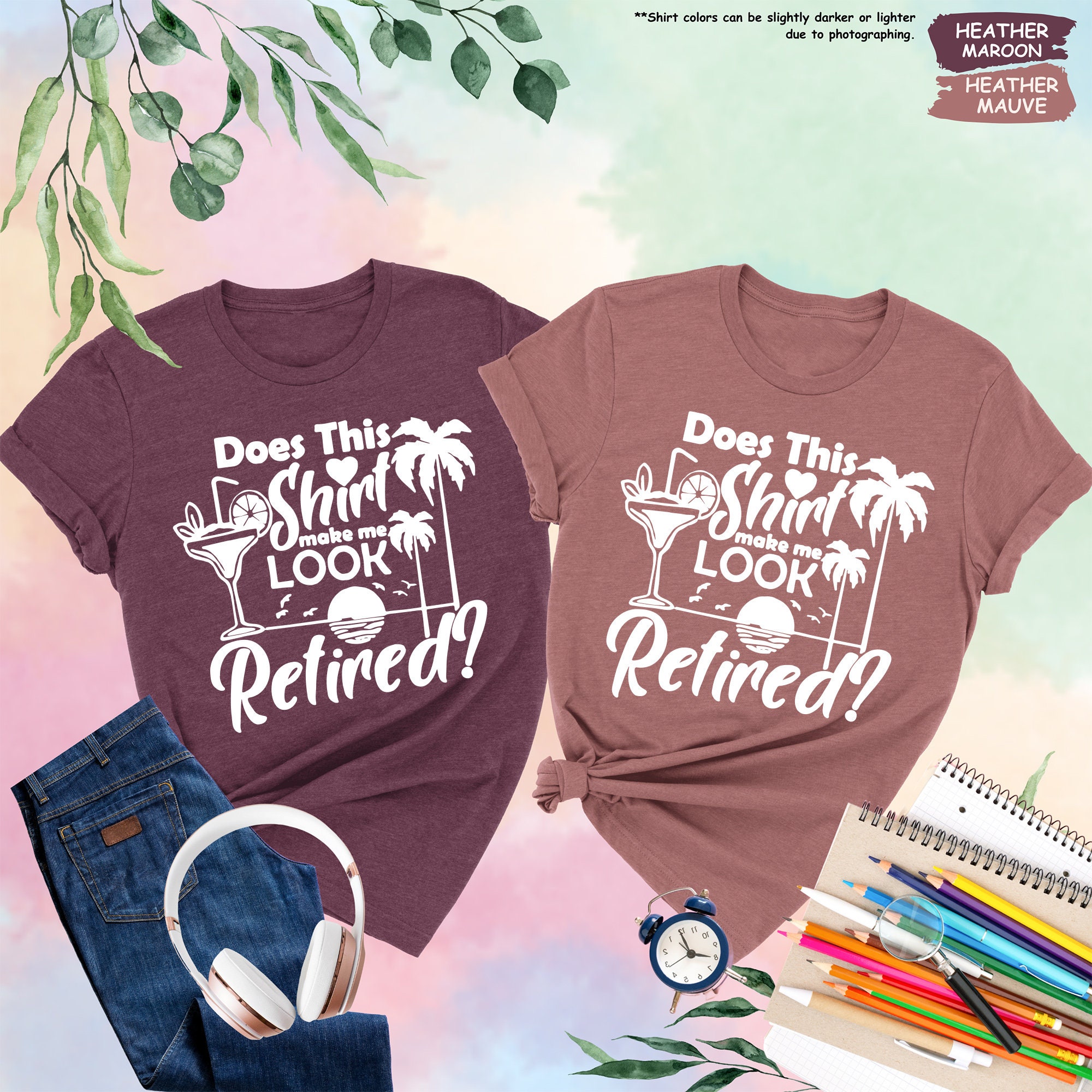 Does This Shirt Make Me Look Retired Shirt, Funny Retirement Shirt ...