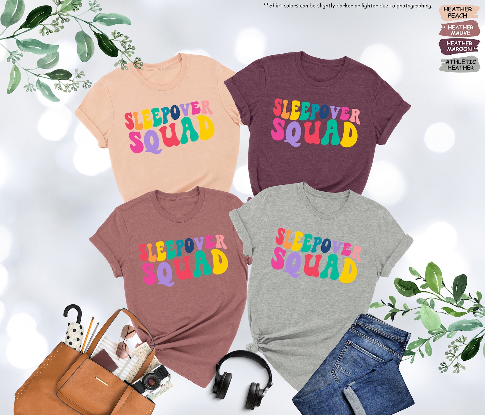Sleepover Squad Shirt, Sleepover Pajama Shirts, Slumber Party Shirt ...