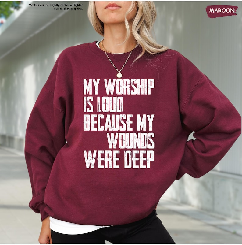 My Worship is Loud Shirt, Jesus T-shirt for Women, Faith Based Graphic ...