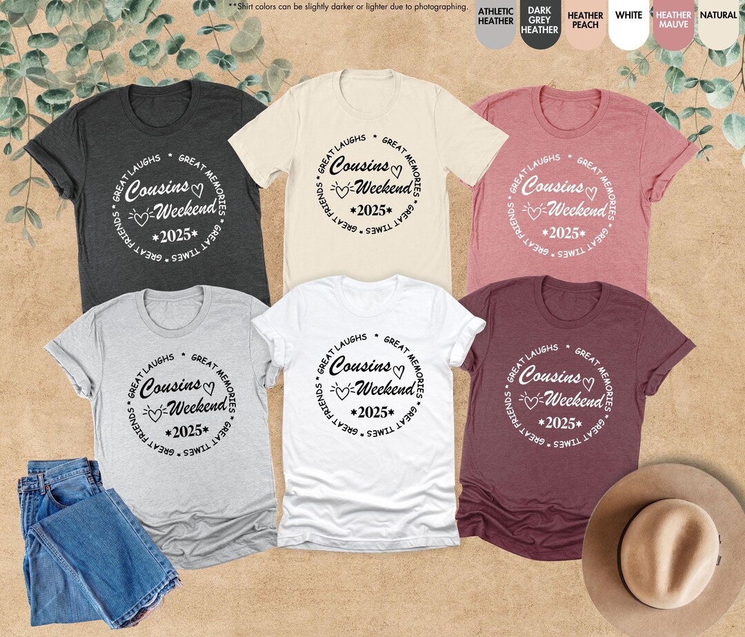 Cousins Weekend Shirts, Cousin Crew Shirt, Cousin Trip 2025 Tee, Group ...