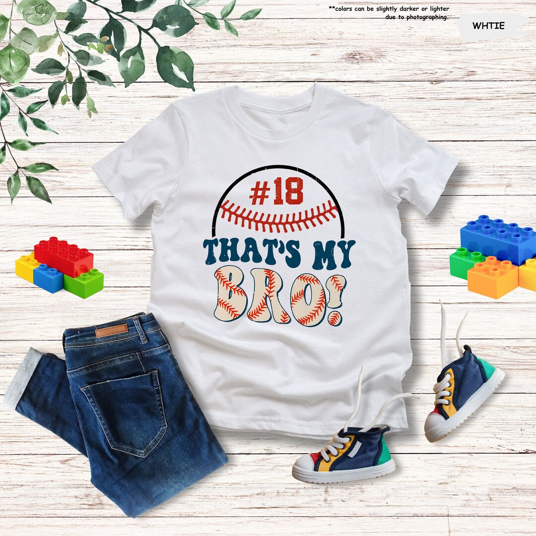 That's My Bro Shirt, Kids Baseball Shirt, Baseball Brother Shirt, Funny ...