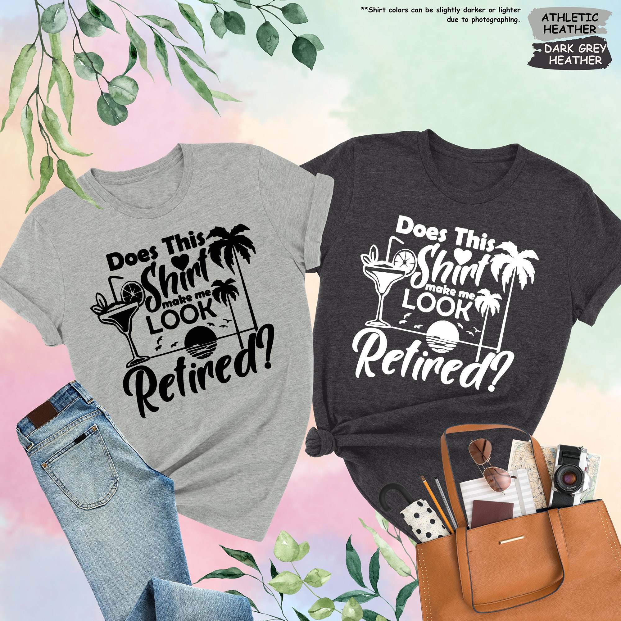 Does This Shirt Make Me Look Retired Shirt, Funny Retirement Shirt ...