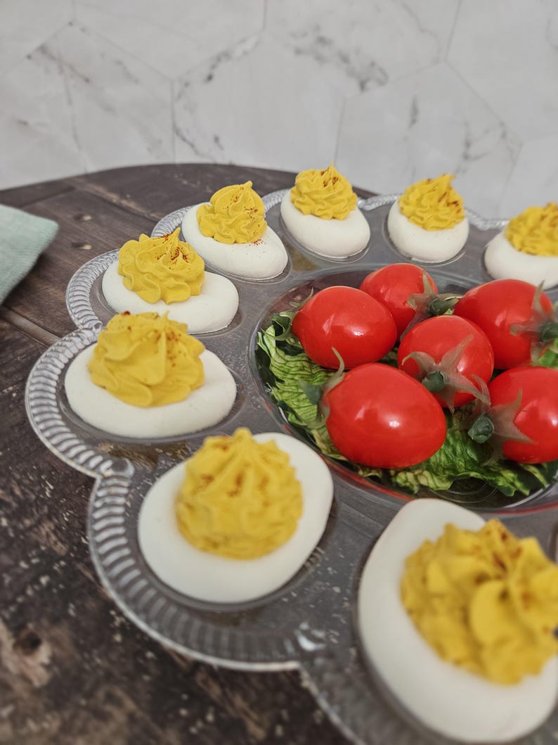 Fake Deviled Egg Tray: Realistic Prop Food Display - Etsy