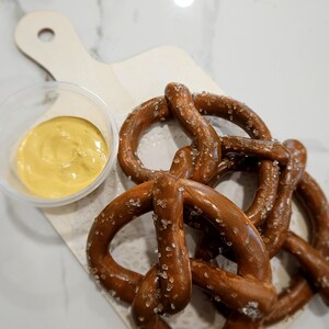 Faux Soft Pretzels With Mustard: Photo Props, Media Room Decor - Etsy