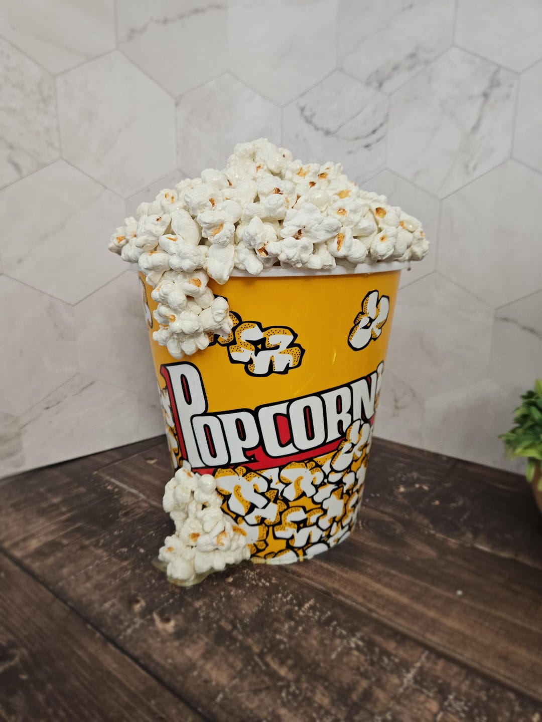 Fake Popcorn Bucket: Large Size for Decor and Photography - Etsy