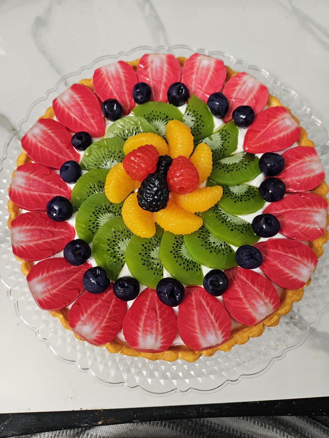 Faux Fruit Tart: Berry Scented Display Food, Home Staging - Etsy