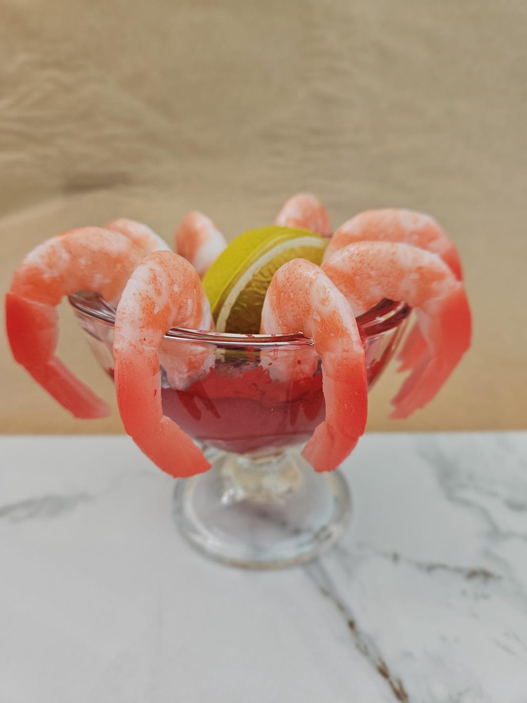 Fake Shrimp Cocktail Prop: Faux Seafood Appetizer, Home Staging Food - Etsy
