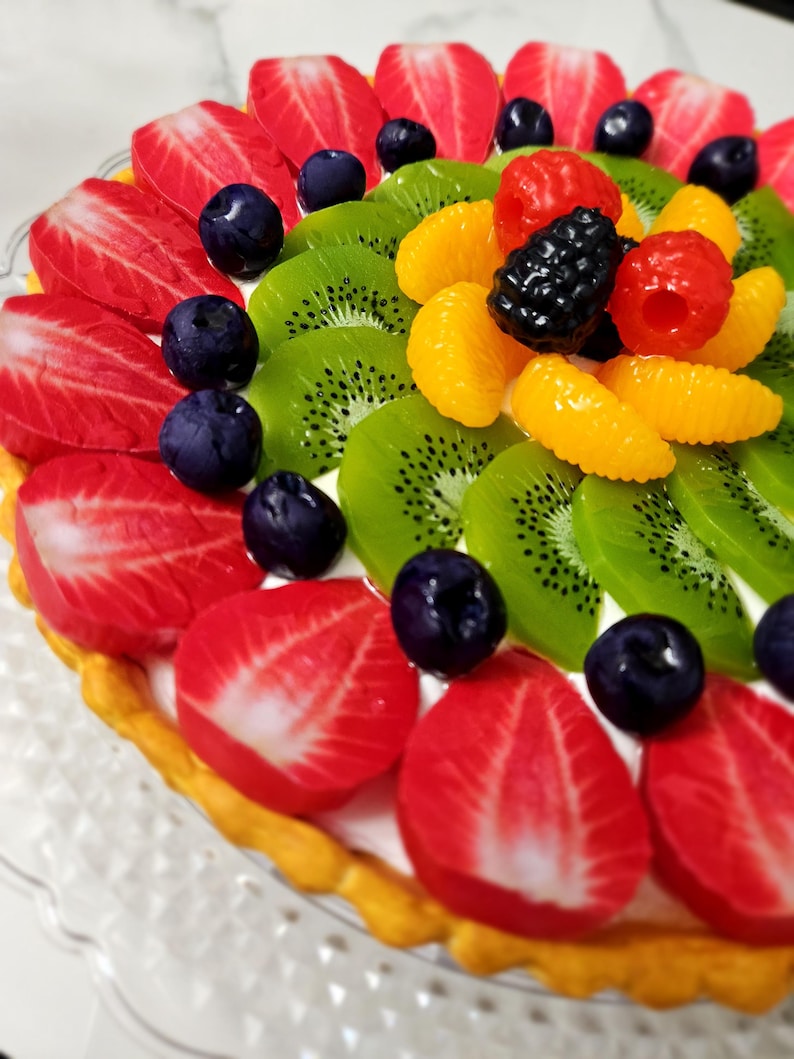 Faux Fruit Tart: Berry Scented Display Food, Home Staging - Etsy