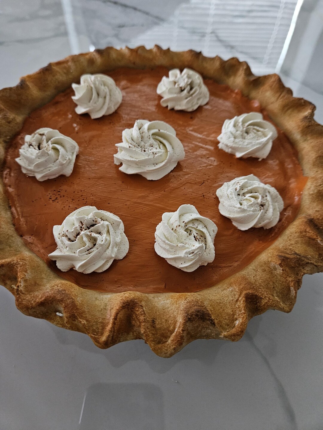 Realistic Fake Pumpkin Pie: Thanksgiving Holiday Decor - Etsy