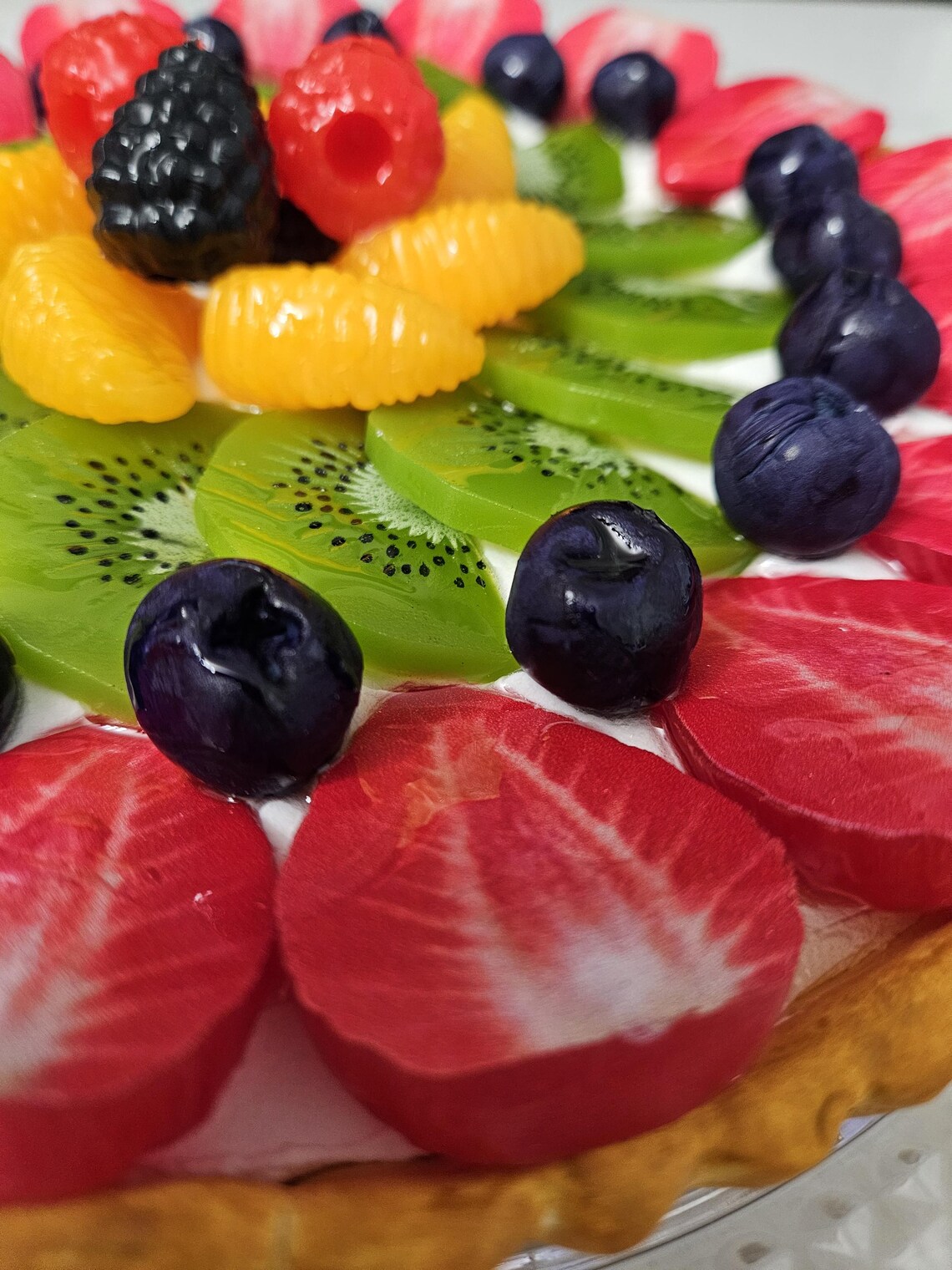 Faux Fruit Tart: Berry Scented Display Food, Home Staging - Etsy