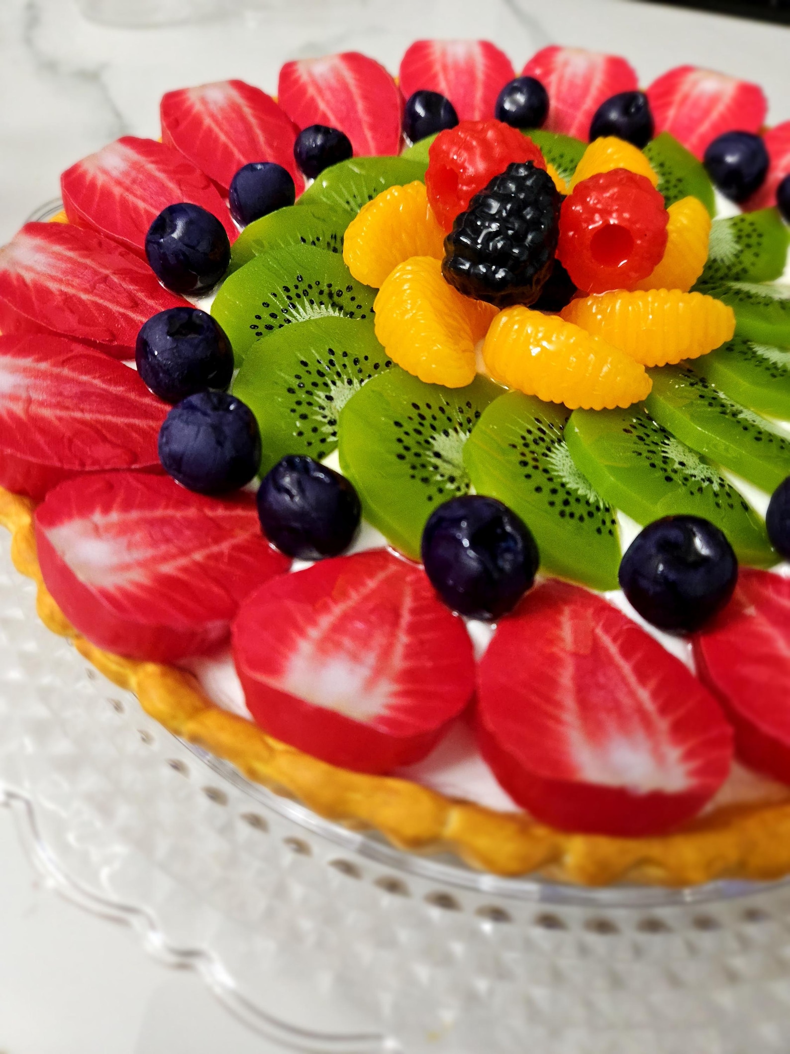 Faux Fruit Tart: Berry Scented Display Food, Home Staging - Etsy