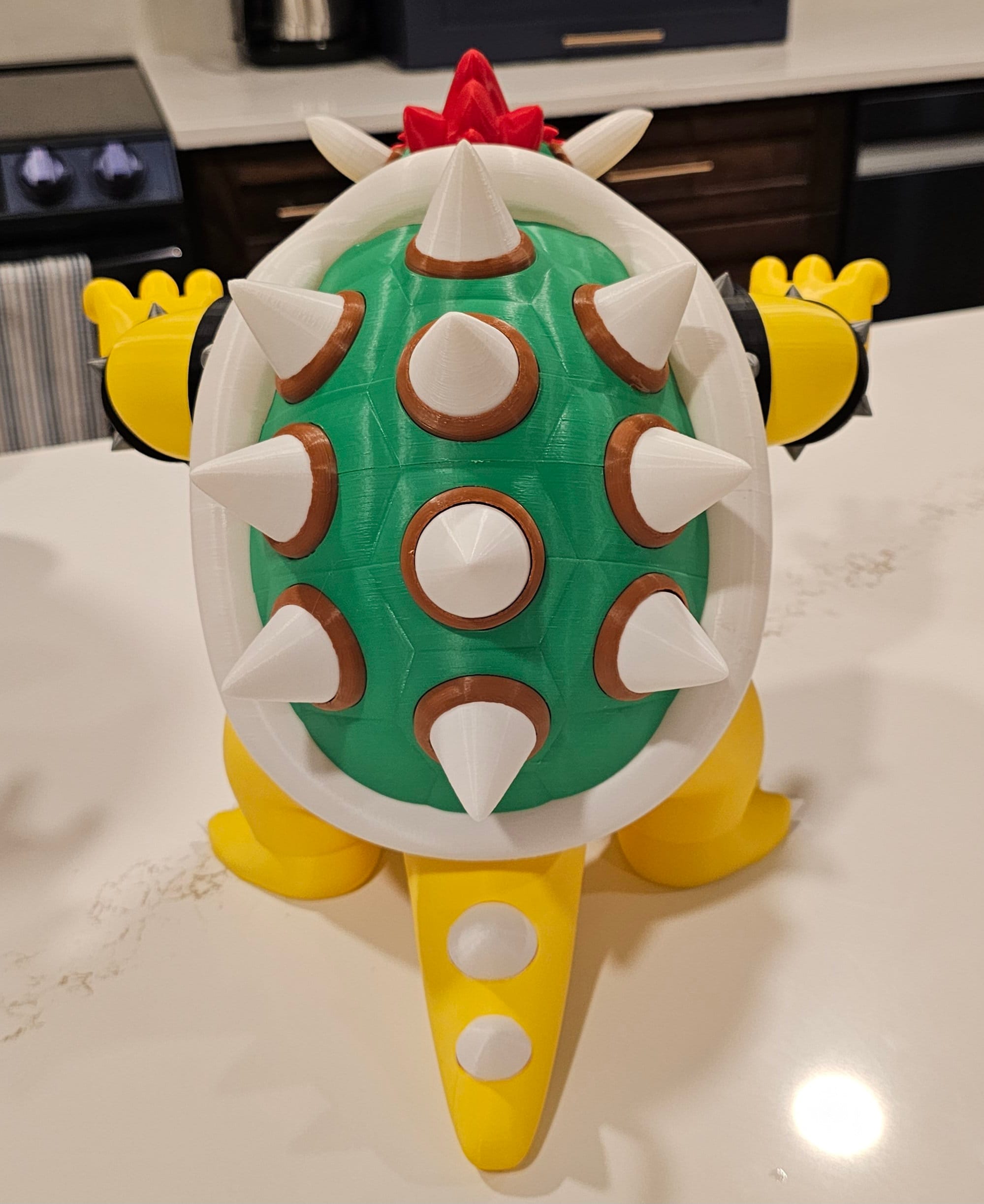 3D Printed 14" Bowser Figurine - Action Figure, Desktop Toy, Mario ...