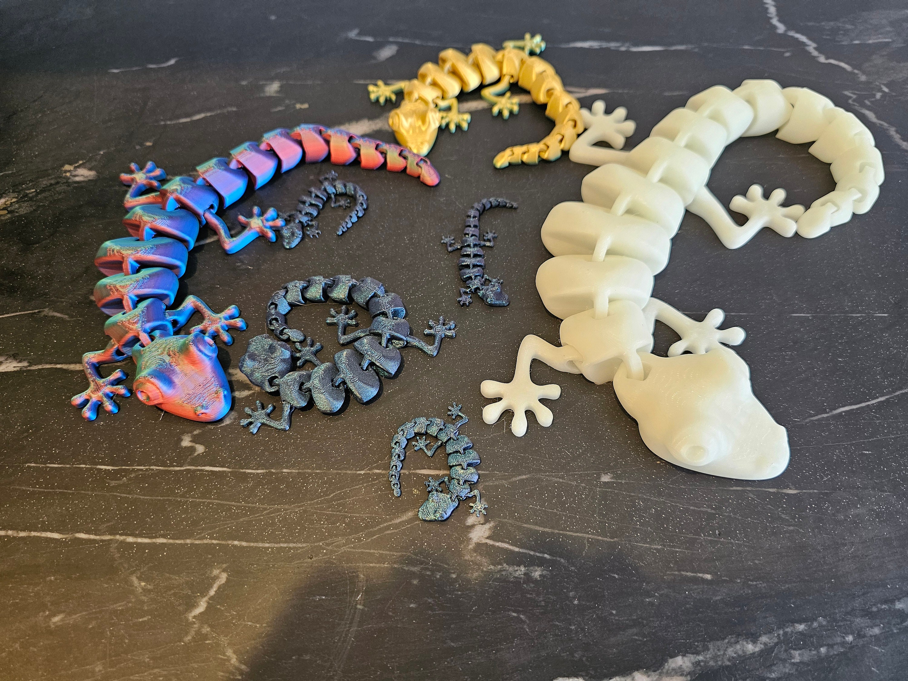 3D Printed Articulated Lizard Fidget Toy Cat Toy FREE SHIPPING - Etsy