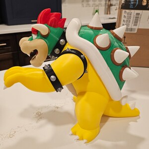3D Printed 14" Bowser Figurine - Action Figure, Desktop Toy, Mario ...