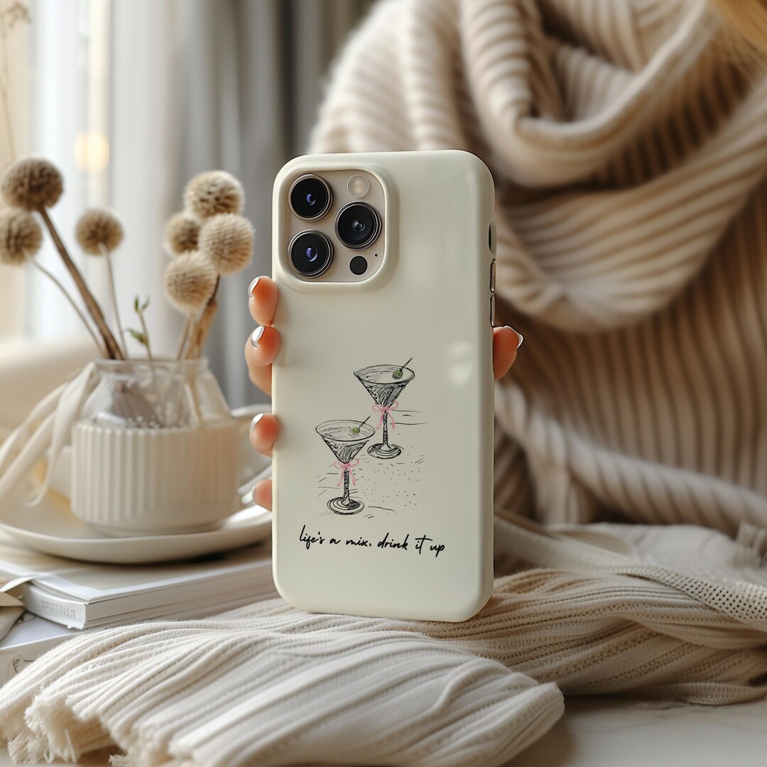 Vintage Coquette Dirty Martini Phone Case, Signature Drink, Preppy ...