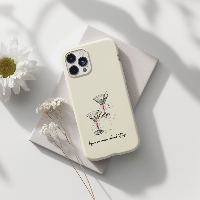 Vintage Coquette Dirty Martini Phone Case, Signature Drink, Preppy ...