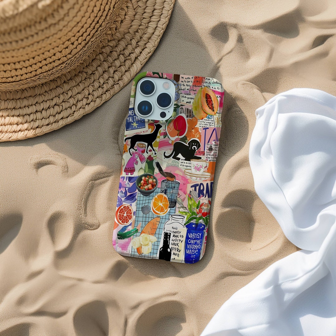 Cute and Preppy Aesthetic Collage Phone Case, iPhone 15 14 13 12 11 Pro ...