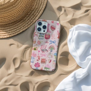 Preppy That Girl Coquette Collage Phone Case, Elegant Girly Balletcore ...