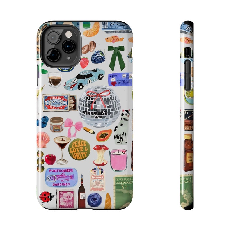 Retro Brat Summer Hipster Collage Phone Case, Trendy Vintage City Girl ...