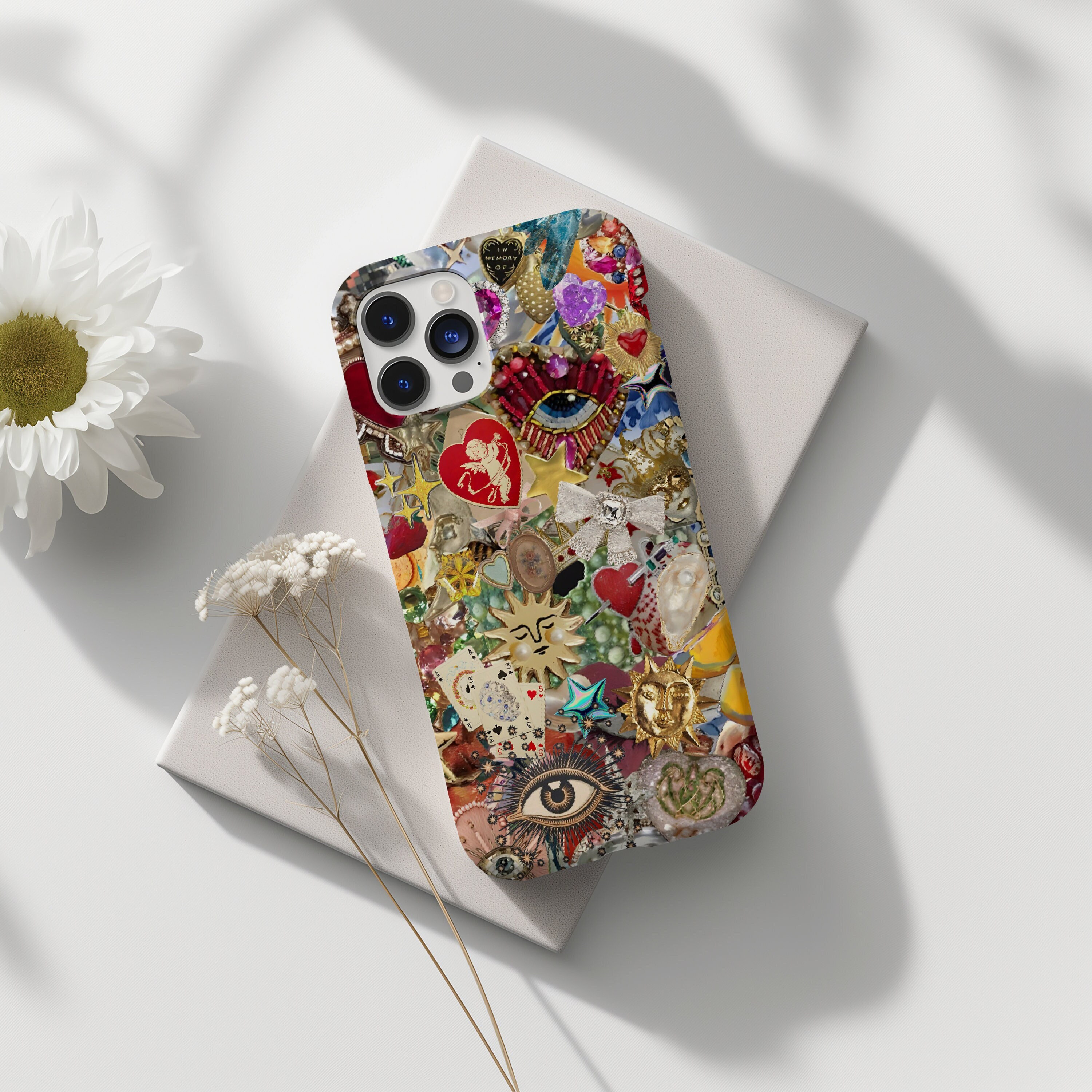 Vintage Mosaic Charm Phone Case, Mosaic Tiles Case, Mosaic Art ...