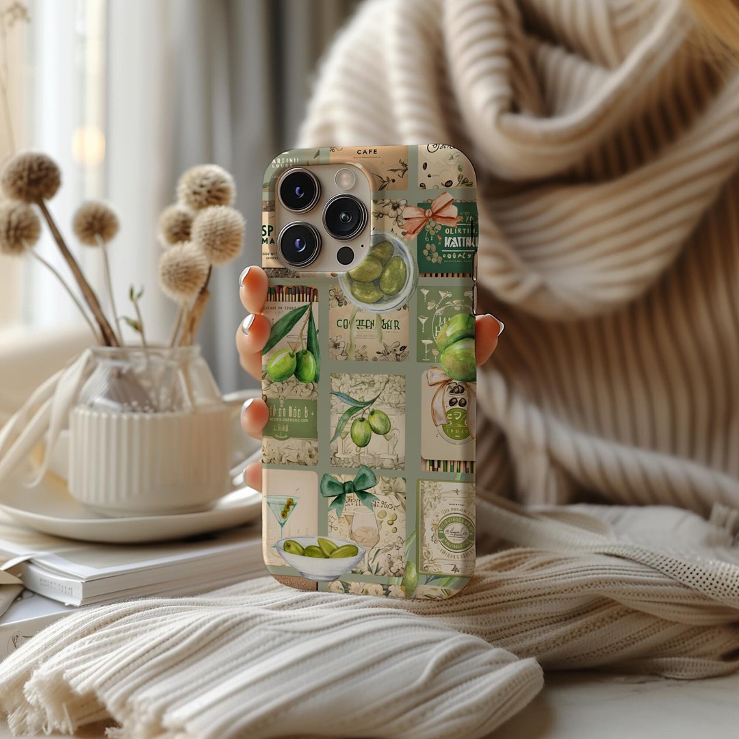 Dirty Martini Vintage Matchbox Collage Phone Case, Signature Drink ...