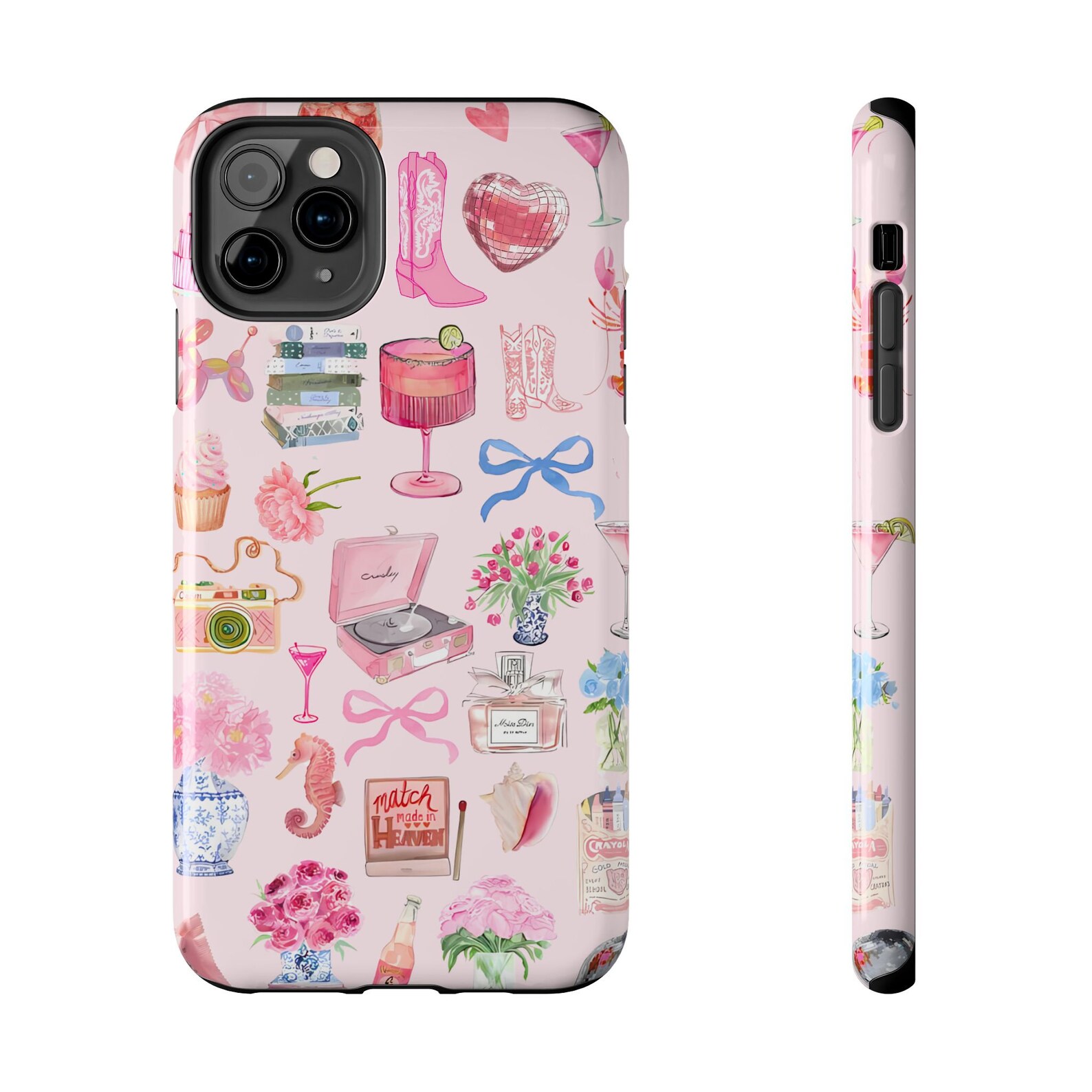 Preppy That Girl Coquette Collage Phone Case, Elegant Girly Balletcore ...