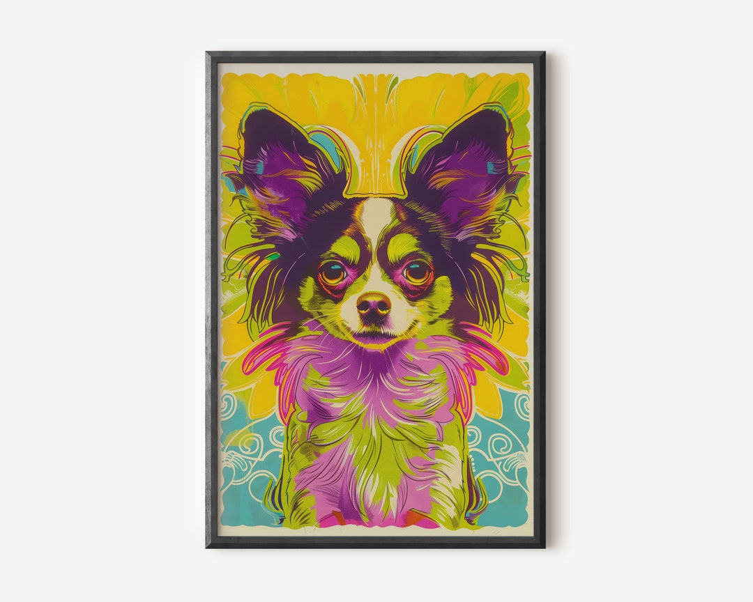 Psychedelic Chihuahua Art Print - Vibrant, Colorful Pet Portrait With ...