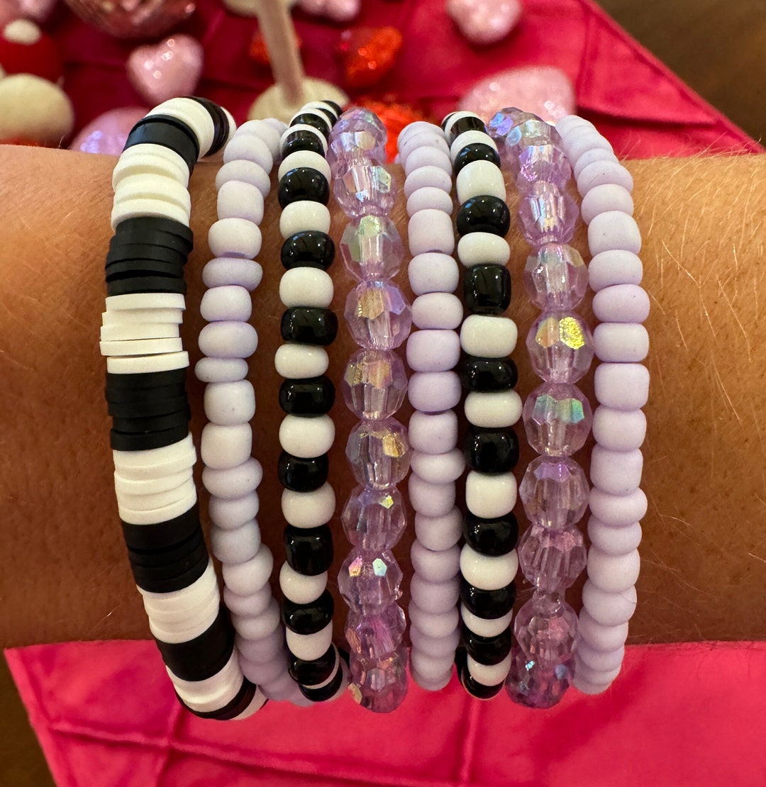 JOY Stack Beaded Bracelets, Heshi Beads, Easter Gift, Womens Gift - Etsy