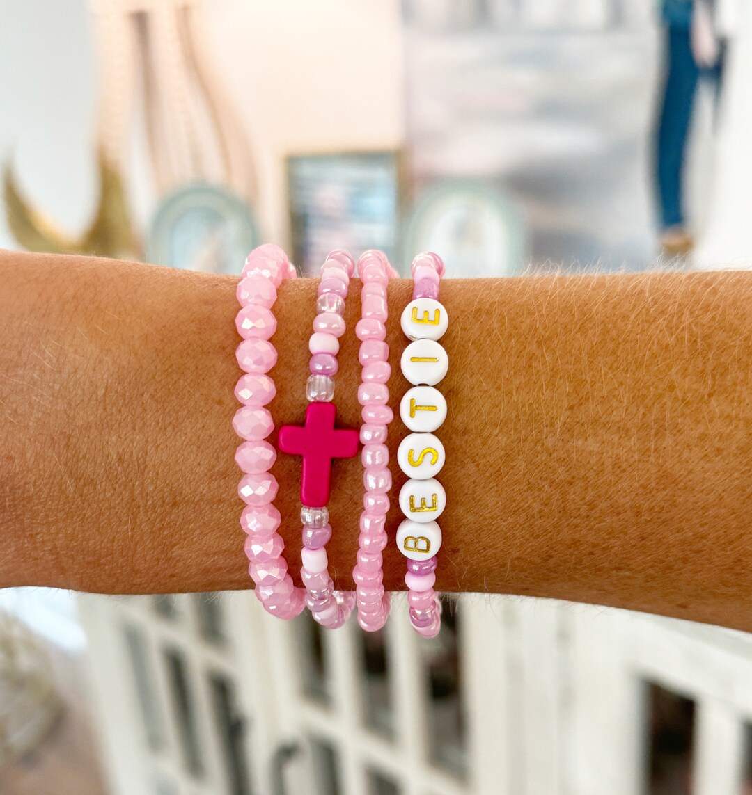 Bestie Stack, Beaded Bracelets, Swiftie, Friendship Bracelets, Love ...