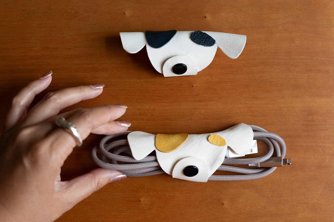 Spotted Dog Wire Wrap Buddy, Cable Tie, Cable Organizer, Dog-shaped ...